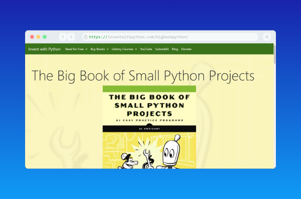 The Big Book of Small Python Projects - CAE